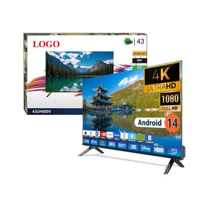 Cina Smart TV LED 32 40 50 55 65 pollici 4K UHD Android HDR WiFi Ready in vendita