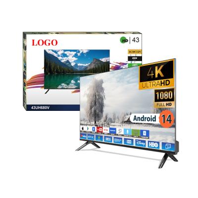 Cina TV LED Smart Android Schermo piatto 2K 4K UHD da 32 40 50 55 65 pollici in vendita