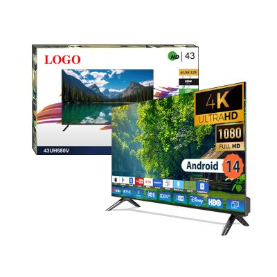 Cina Smart Android LED TV 32 40 50 55 65 pollici 4K UHD HDR Slim Frame in vendita