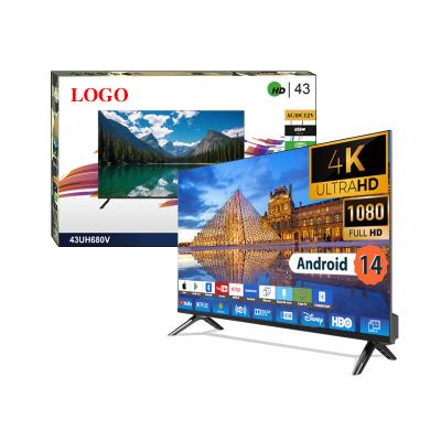 Cina Smart TV UHD SmaLED 32 40 50 55 65 pollici 4K Android Thin Bezel Television in vendita