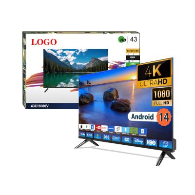Cina Smart TV LED da 32 40 50 55 65 pollici 4K UHD HDR Android Home Screen in vendita