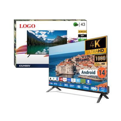 Cina Smart UHD Android TV 32 40 50 55 65 pollici LED 4K Slim Panel Television in vendita