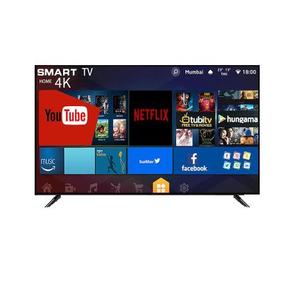 China Google System 55 Inch LED TV Tempered Glass HD Smart TV Standard Bezel for sale