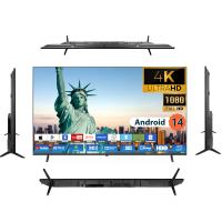 China 65 Inch Android QLED TV Frameless Bezel Support USB Software Upgrade for sale