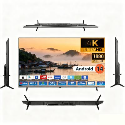 China Accept Custom 4K Android Flat Screen Led Tv Smart 32 40 50 55 65 43 Inch Smart Tv for sale
