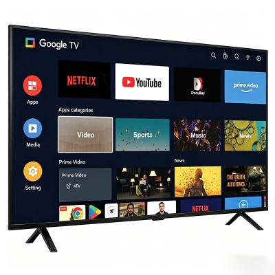 China Professional Factory 43 50 55 65 75 Inch Smart TV 4K UHD Flat Screen Android with Google Play Store for sale