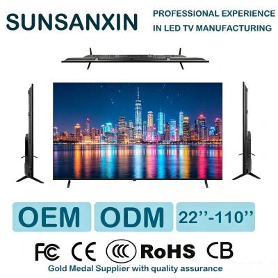 China 4K Frameless Smart TV 32 85 Inch with Anti Glare Matte Screen Coating for sale