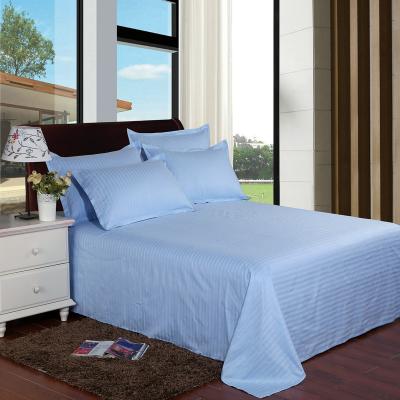 China Hotel bedding white hotel bed sheet Solid color 100% Cotton  Flat sheet for sale