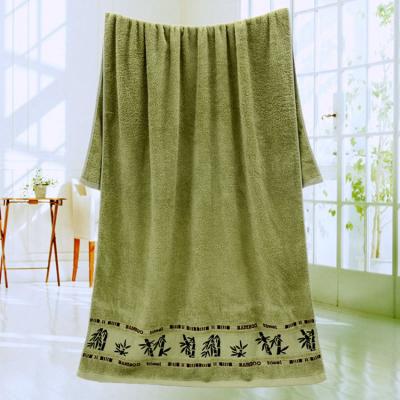 China Bamboo Fiber Bath Towel 70x140cm Super Soft Absorbent Bamboo Beach Towel for sale