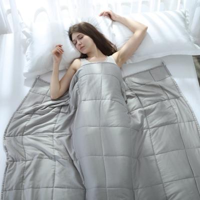 China Cotton Weighted Blanket for Adult Decompression Gravity Blankets Sleep Aid Pressure Weighted Quilt for sale