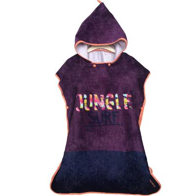 China Cotton Baby Boys Girls Kids Swimming Bath Cute Towel Hooded Pullover Bath Towel Colorful Summer Beach Towel Poncho for sale