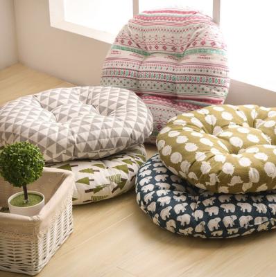 China Round Shape Seat chair sofa Cushion Cotton Polyester Tatami Cushion Pillow fancy floor cushion for sale