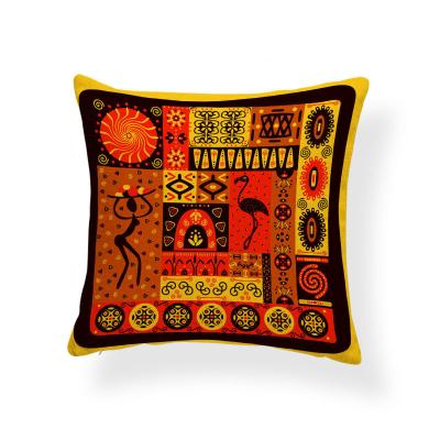 China African National Stripe Bohemian Style Geometric Home Decorative Throw Pillow Covers Linen Ethnic Cushion Cover Case for sale