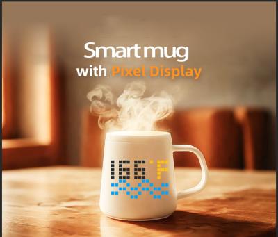China Custom Gifts Set For Mother'S Day Ai-Enhanced Ceramic Mug With Pixel Display Modern Design Gift for sale