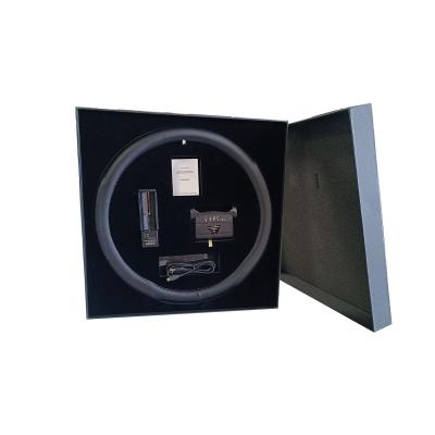 China High Quality Rechargeable Graphene Heated Steering Wheel Cover Set Portable Steering Wheel Warmer Gift Set for sale