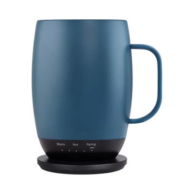 China Portable Digital Style Factory-Designed Self-Heating Drinkware Temperature-Controlled Direct Drinking Coffee Mug Travel Wireless for sale