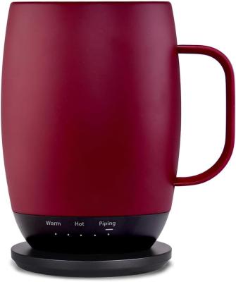 China Portable Digital Style Diseño de fábrica Bebidas que se calientan a sí mismas Temperatura controlada Bebida directa Taza de café Viajes inalámbricos en venta