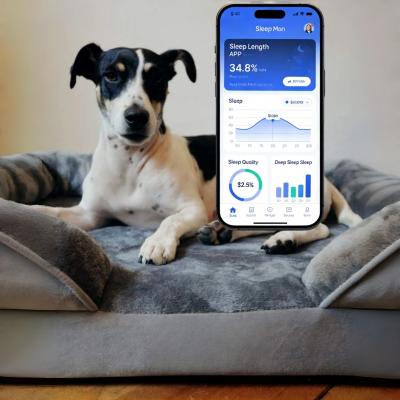 China OEM Smart Dog Bed With Health Monitoring, APP Track Sleep/Heart/Breath For Puppy Senior Dog Peace Of Mind for sale