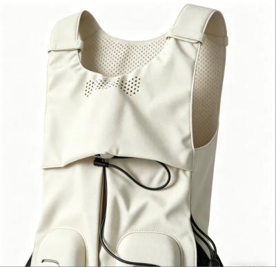 China Electric Customizable 2C 20C Portable Nylon Backpack Water Cooling System Mesh Cooling Vest Bladder Flow Control Cooled Clothes for sale