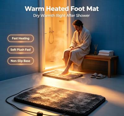 China Drying Foot Mat Equipped with Stable DC Input Power Supply and Consumption Ideal for Continuous in Multiple Daily Scenarios for sale