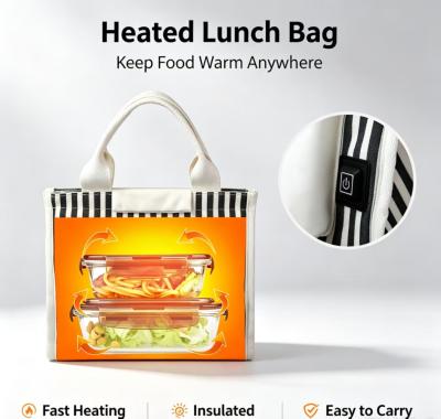 China Reheat Takeout, Noodles & Steaks Without a Microwave — USB Powered Heated Lunch Bag, 3 Temperature Modes, Waterproof Thermal Tote for sale