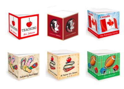 China 3'' Recycled Tear Off Pages Personalized Memo Pad Notepad Cube For Office / Home / School for sale