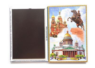 China Aanpasbare toeristische souvenir koelkastmagneet, aanpasbare koelkastmagneten Foto-print Tinplate koelkastmagneet Te koop