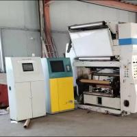 China Second Hand 5 Colors Automatic Roll To Roll Flexo Printing Machine Woven Bag Gusset Printer for sale