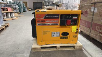 Silent 7kw Diesel Generator Set Portable  Air Cooled Customizable 220V 380V Single/Three Phase
