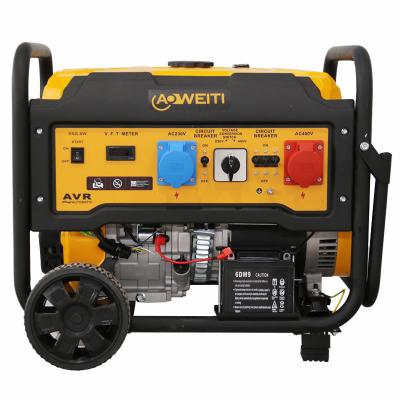China 3kw 5kw 6.5kw 8kw 10kw Open Frame Gasoline Generator Pure Copper Motor for sale