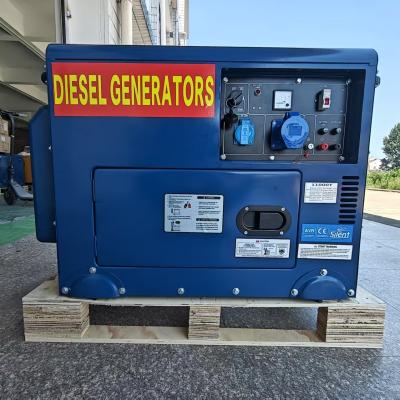 China AVR Stable Voltage Silent Diesel Generator Air Cooled 5kva-6kva for Office and UPS Backup Power for sale
