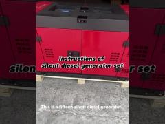 12KW 15KVA Silent Diesel Generator All-copper 220V/380V High Efficiency