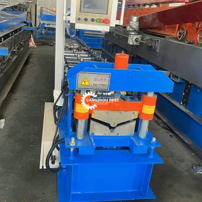 China 0.4mm Plc Control Ridge Cap Machine Roof Sheet Steel for sale