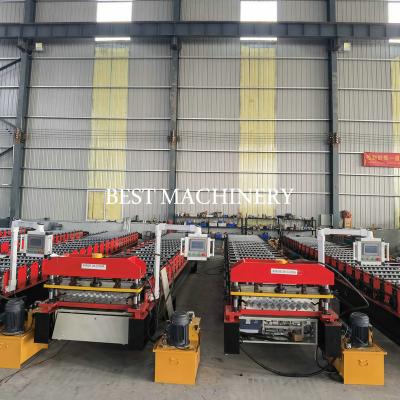 Китай Волна GI G550mpa гофрировала крен панели формируя профиль цвета машины стальной продается