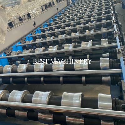 China Yx750 PLC Roofing Sheet Roll Forming Machine For Color Steel Profile for sale