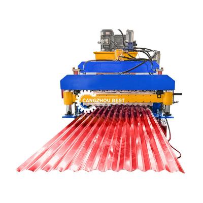 Chine Machine en acier 6.5mx1.4mx1.4m de formage de feuilles de toit de la double couche HRB60 IBR de couleur à vendre