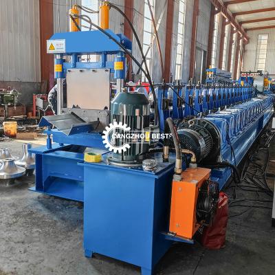 China Galvanized Steel Quick Change Size Z Purlin Roll Forming Machine 11kw for sale