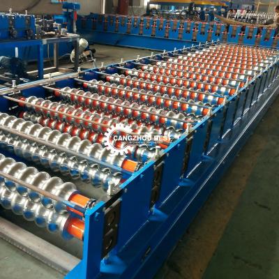 Cina Rotolo d'acciaio coprente ondulato di profilo della bobina di PPGI che forma macchina 8-12m/Min in vendita