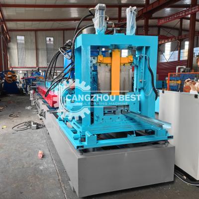 China Hydraulic Cutting  C Z Purlin Roll Forming Machine 80-300 10m/Min for sale