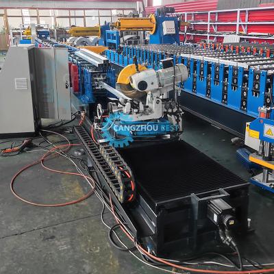 China Hydraulic Seaming Square Downspout Pipe Roll Forming Machine Plc Control Making for sale