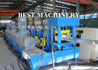 China Three Wave Crash Barrier Roll Forming Machine Highway Guardrail Fence Post for sale