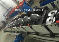 China Rectangle Shape Water Down Spout Roll Forming Machine Flying Saw Cutter for sale