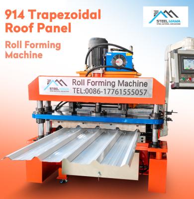 中国 18-20 ステーション 屋根シート ロール 形作機 0.3-0.8mm 水力切断 販売のため