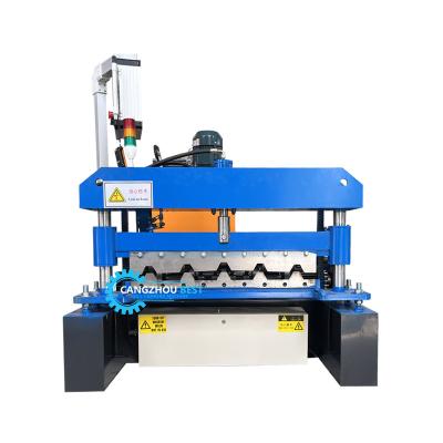 Китай ПЛК Управление Автоматическая резка ППГИ Сталь высокие ребра крышные листы холодной рулоны Формирование машины для Зимбабве продается