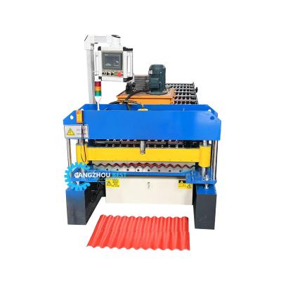 Китай PPGI цепная электрическая 3KW гофрированный профиль крыши листов рулон формирования машины продается