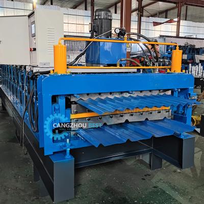 China House Building Double Layer Two Profiles Roof Sheet Roll Forming Machine for sale