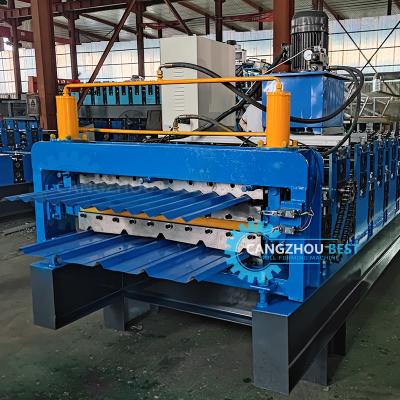 China House Building Double Layer Two Profiles Roof Sheet Roll Forming Machine for sale