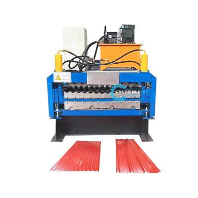 中国 自動切断 水力発電 鋼材プロファイル ダブルレイヤー 屋根ロール 形成 機械 販売のため
