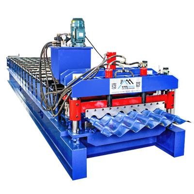 China 3.5T Metal Roof Tile Roll Forming Machine com 9-11 fileiras Roller Cr12 Blade de corte à venda