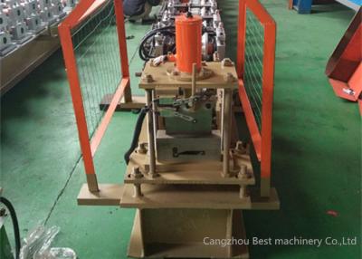 China Touch Screen Operate Shutter Door Roll Forming Machine PLC Control 5.5m X 1m X 1.4m Dia for sale